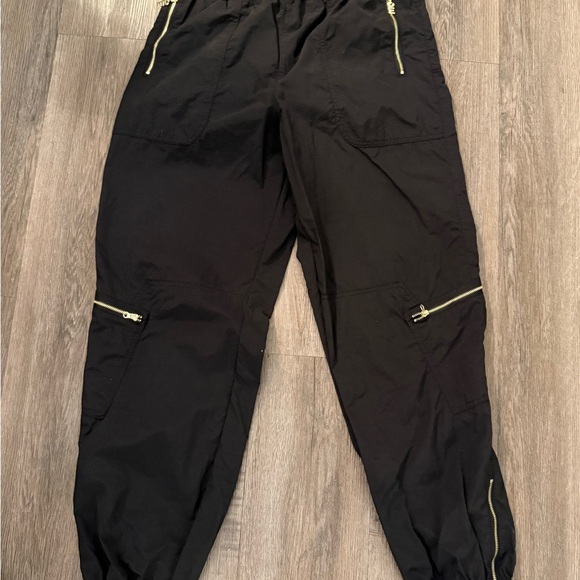 P.E Nation | Pants & Jumpsuits | Pe Nation Black Cargo Pants With Gold ...